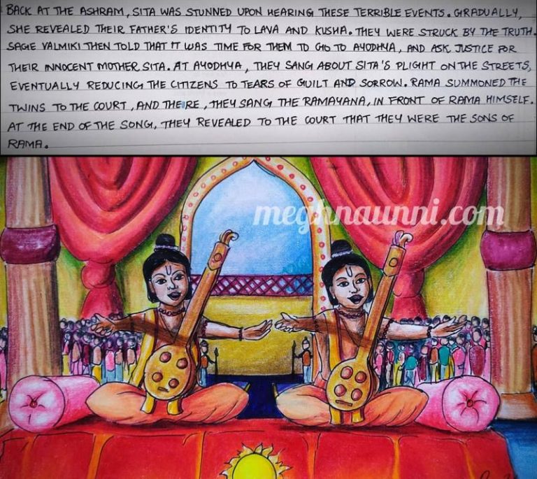 THE STORY OF LAVA AND KUSHA : The Twin Sons of Srirama & Sita ...