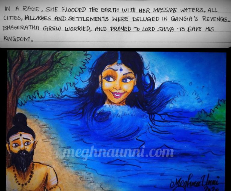 How did Ganga come down to the Earth? | New Comic Strip – Meghnaunni.com