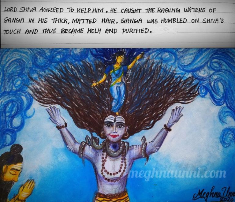 How did Ganga come down to the Earth? | New Comic Strip – Meghnaunni.com