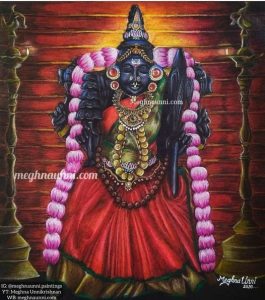 Sri Lalithambika Devi Painting for New Year 2021 – Meghnaunni.com