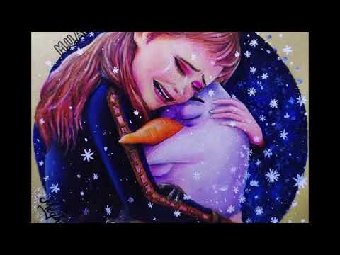 Most Emotional Scene from Frozen 2- Anna and Olaf Hug Drawing ...