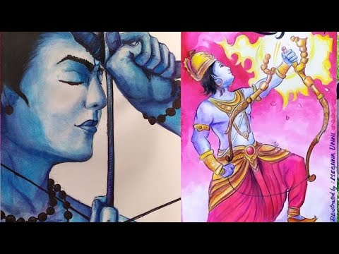 Lord Rama Paintings Video | Art by Meghna – Meghnaunni.com