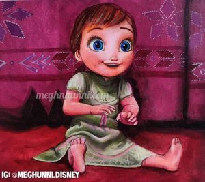 Baby Anna Painting | Art by Meghna – Meghnaunni.com