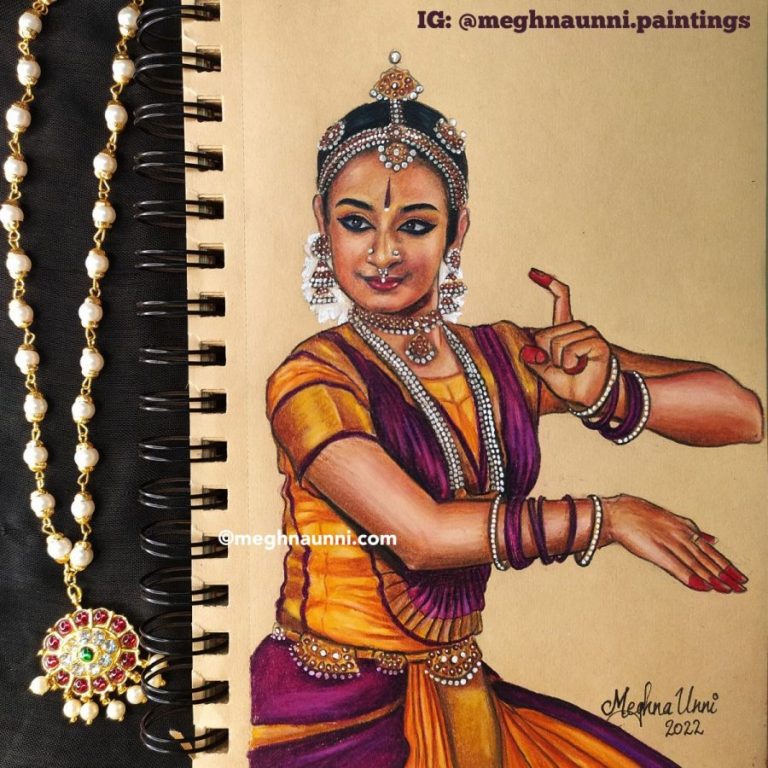 Junior Dancer Series – 3 | Sai Smriti Suresh Painting – Meghnaunni.com