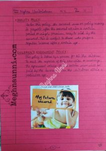 Financial Markets Management (FMM) CBSE Class 11 Project on Insurance ...