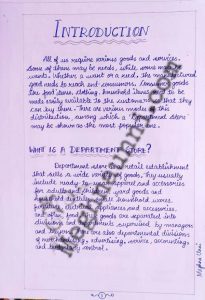 Business Studies CBSE Class 11 Project | Visit to a Department Store ...