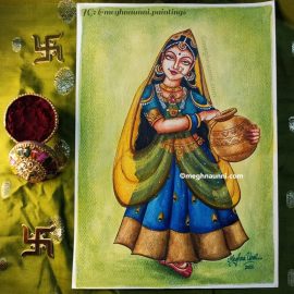 Navaratri 2022 | ‘Nava Shaktis’ Painting Series | Day 6 : Radha Rani ...