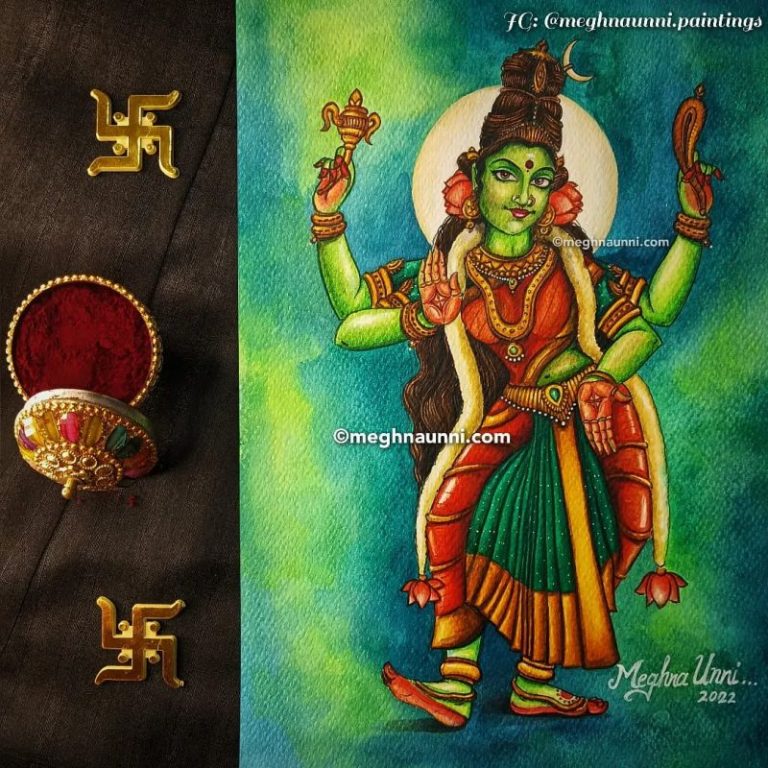 Navaratri 2022 | ‘Nava Shaktis’ Painting Series | Day 8 : Parvati Devi ...