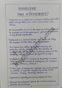 CBSE Class 12 Economics Project | Contemporary Employment Situation in ...